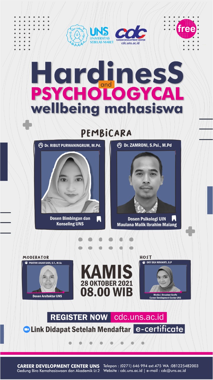 CDC UNS - Hardiness and Psychologycal Wellbeing Mahasiswa